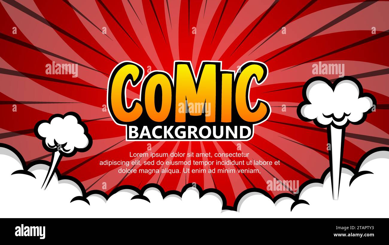 Pop art comic book cartoon magazine cover. Cute cartoon retro strip ...