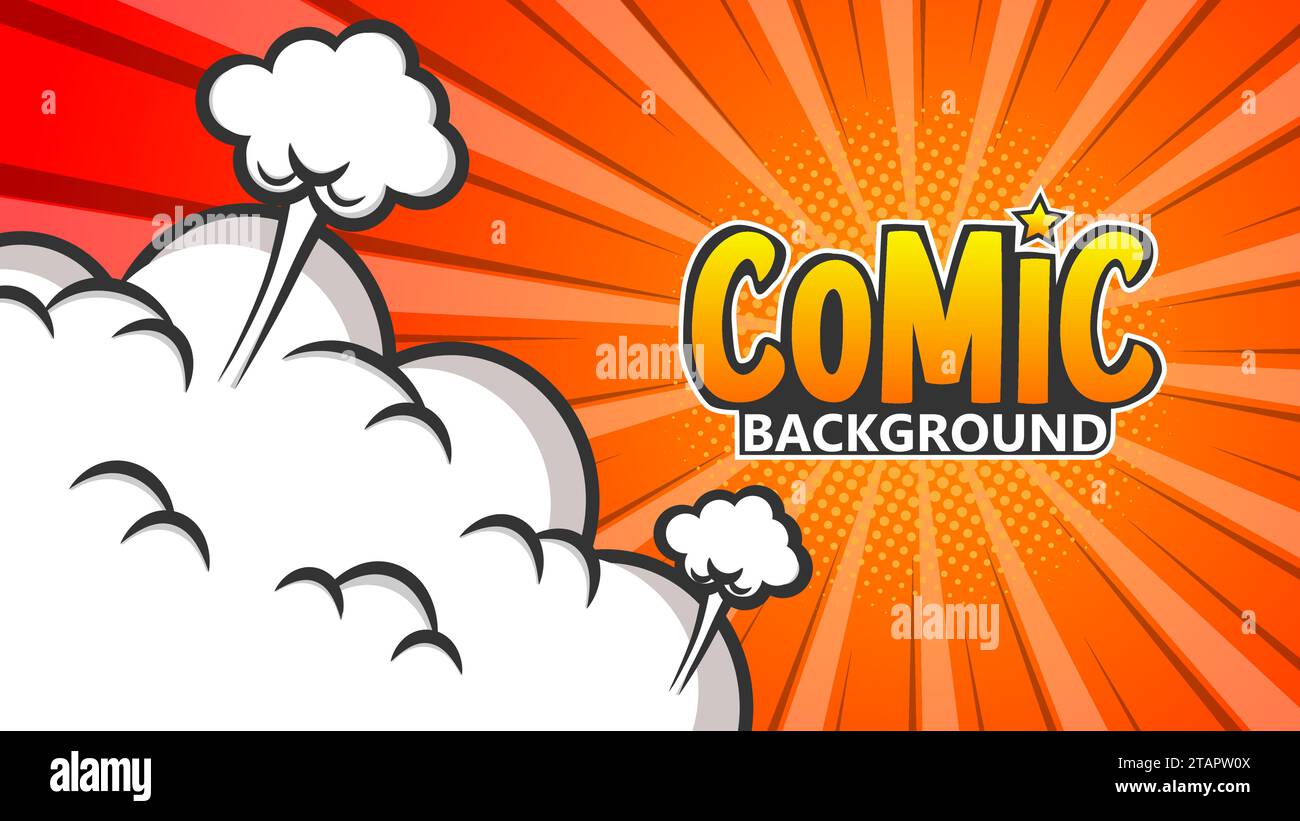 Pop art comic book cartoon magazine cover. Cute cartoon retro strip ...
