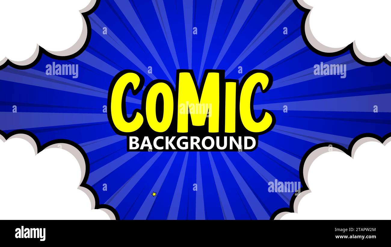 Pop art comic book cartoon magazine cover. Cute cartoon retro strip ...