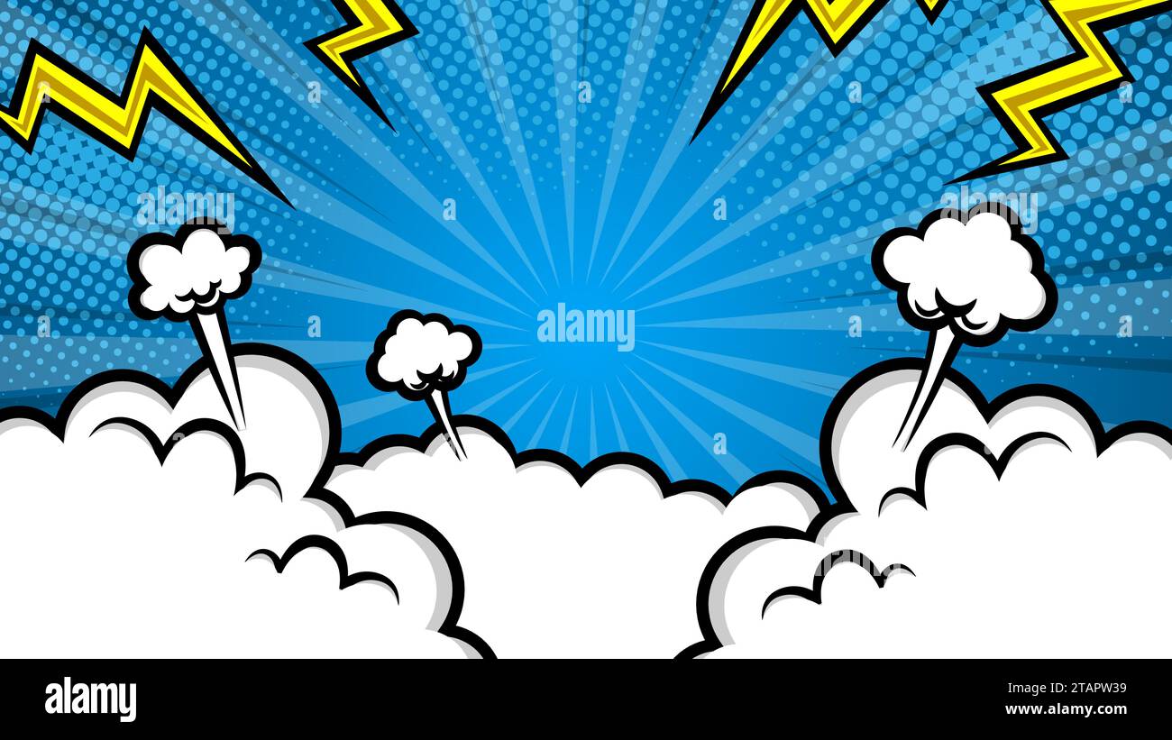 Pop art comic book cartoon magazine cover. Cute cartoon retro strip ...