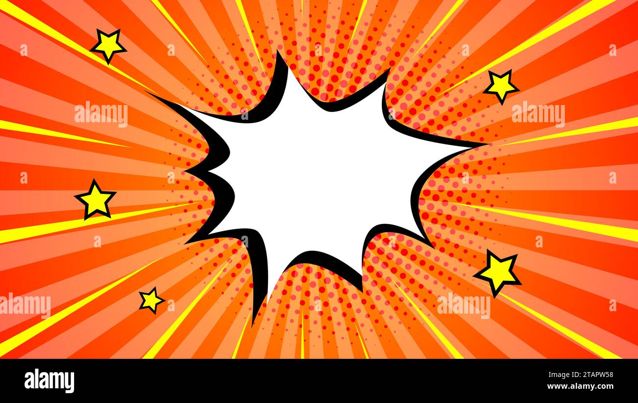 Pop art comic book cartoon magazine cover. Cute cartoon retro strip ...