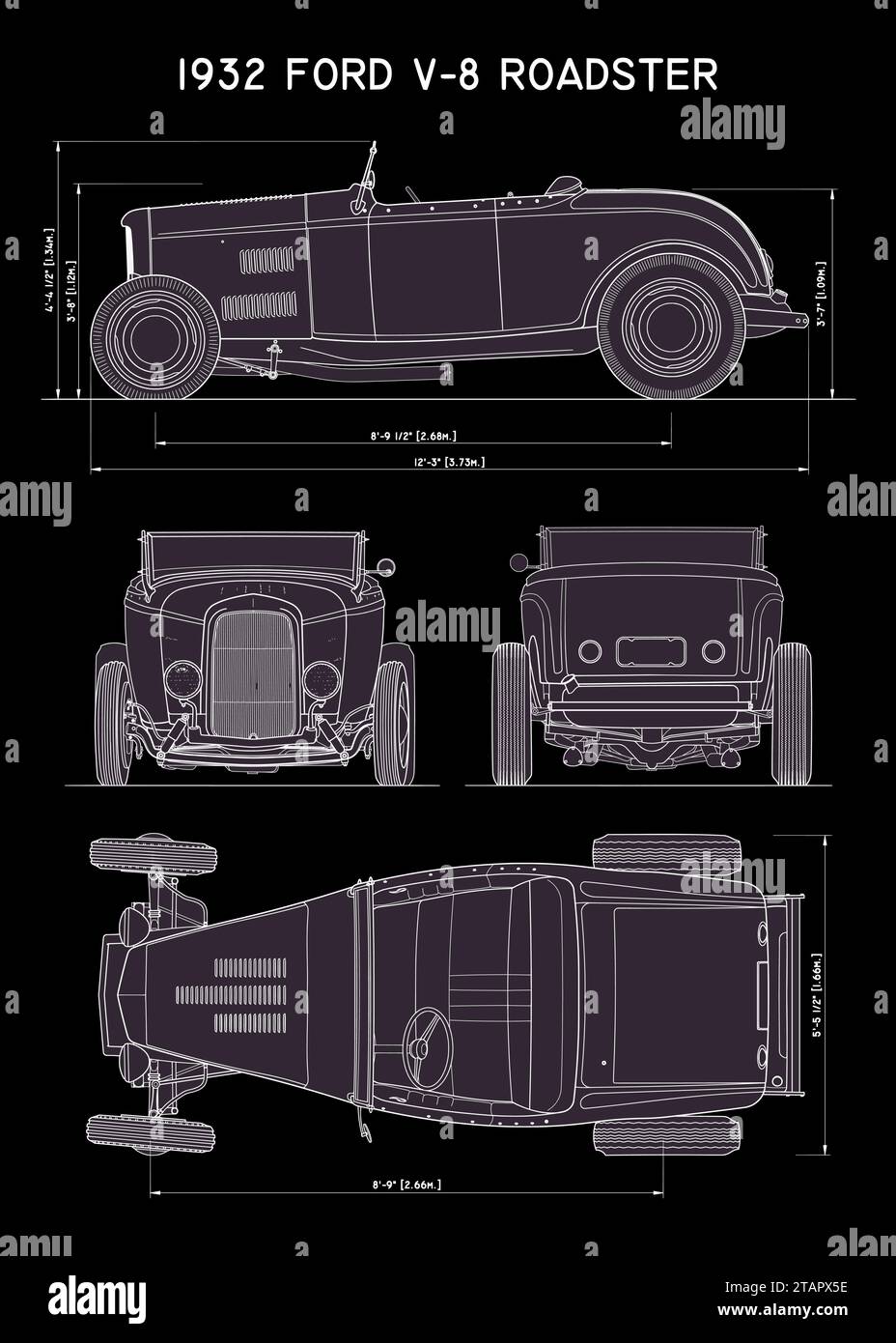 1932 ford Stock Vector Images - Alamy