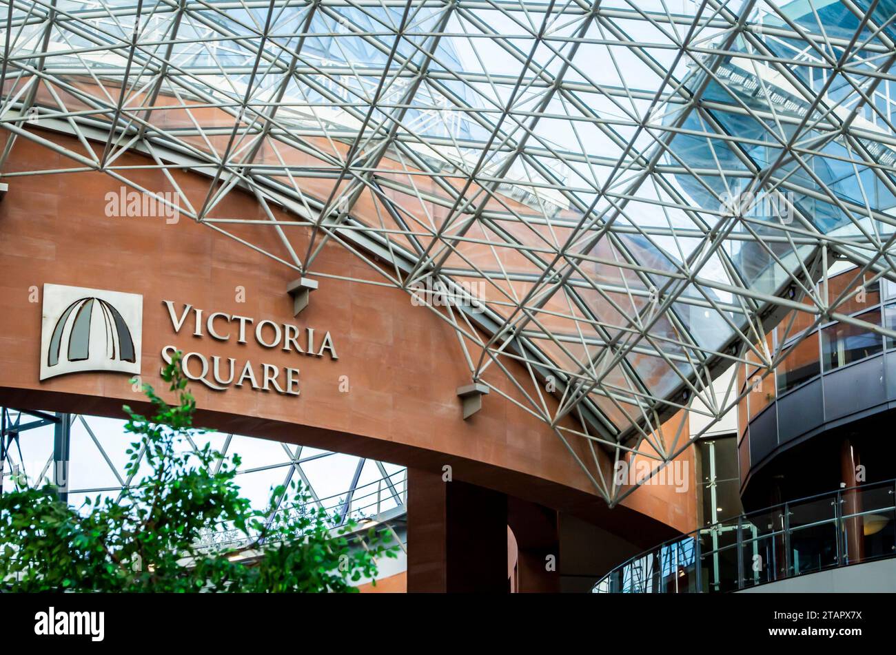 Belfast, UK, Sep 29, 2023. View of the Belfast Victoria Square shopping ...