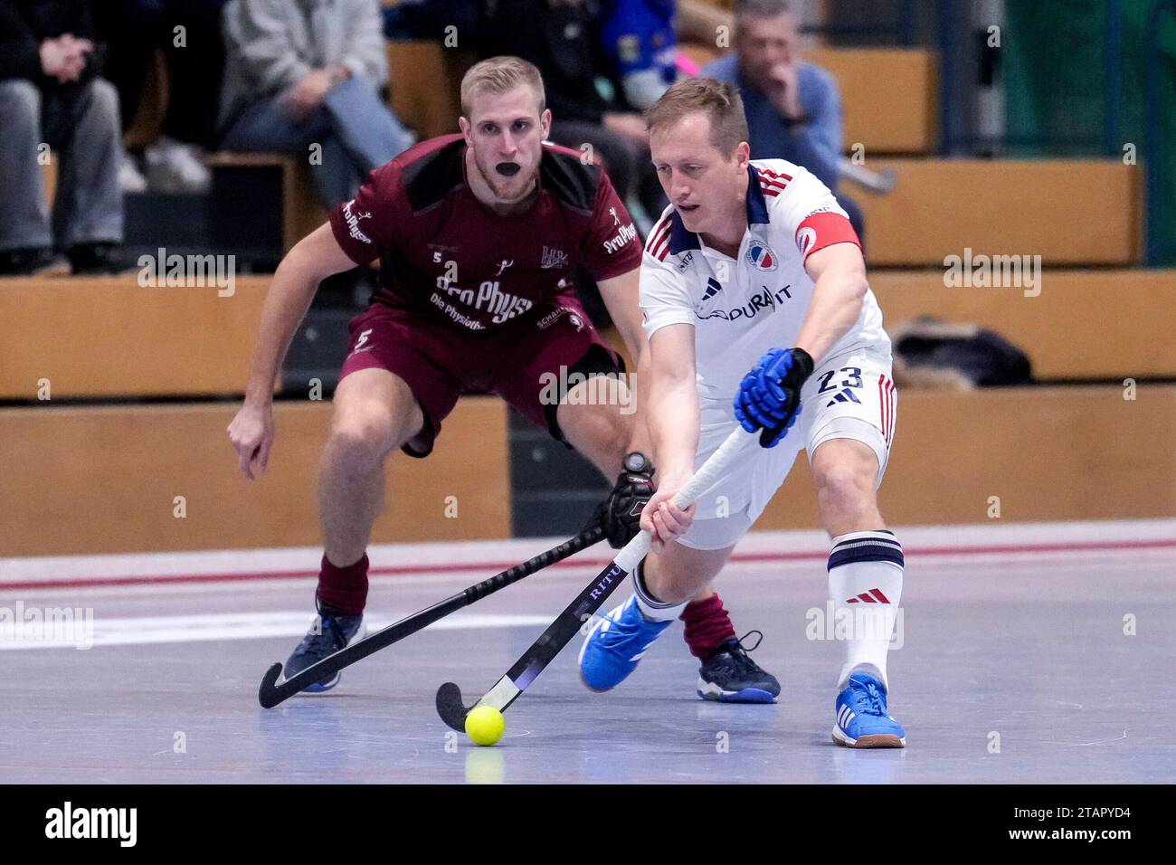 Mannheim, Deutschland. 02nd Dec, 2023. v.li.: Maximilian Bachmann (HCL ...