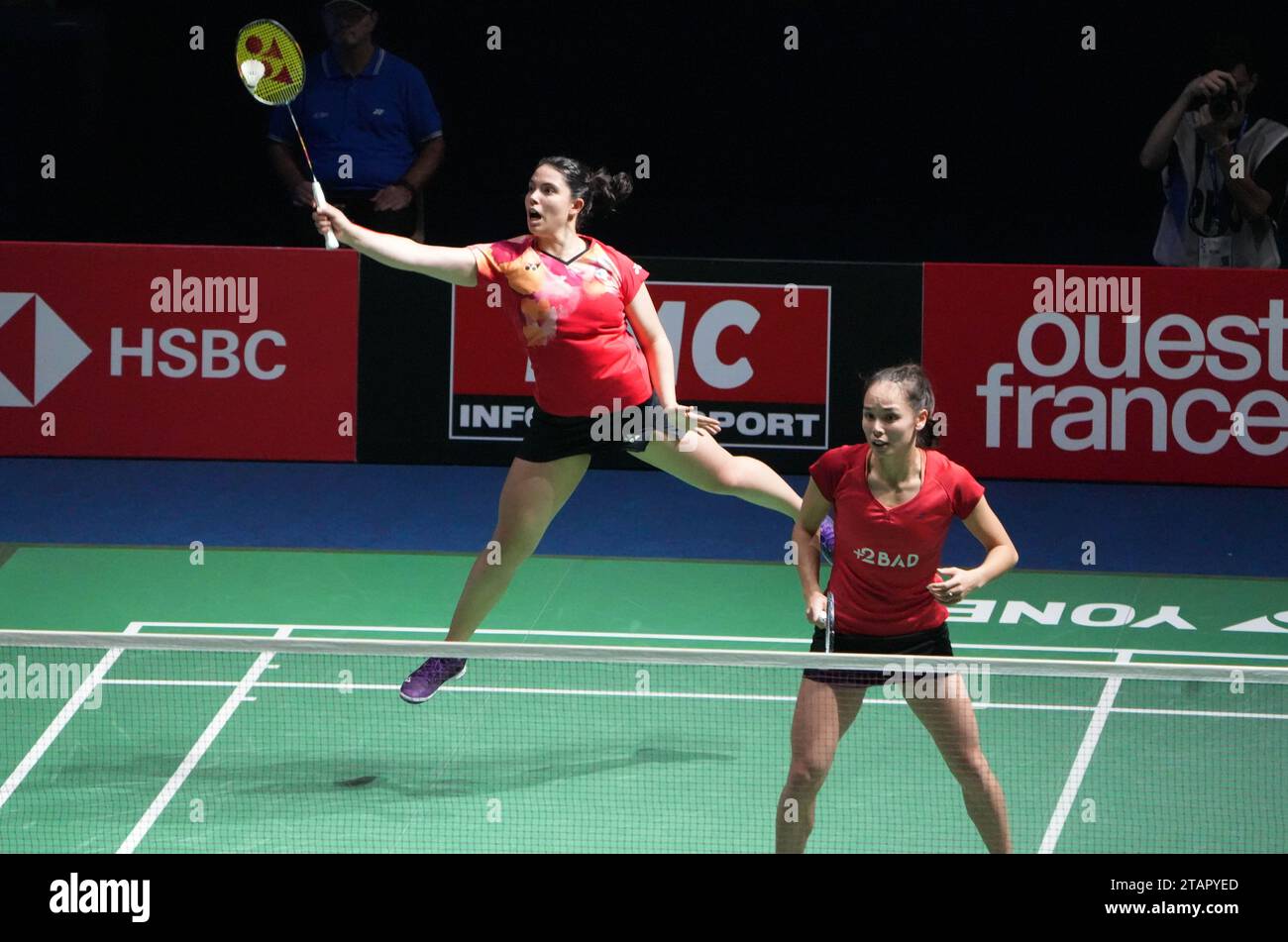 Margot LAMBERT And Anne TRAN of France during the Yonex Internationaux ...