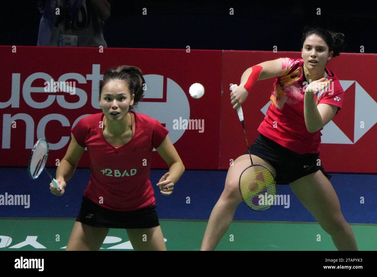 Margot LAMBERT And Anne TRAN of France during the Yonex Internationaux ...