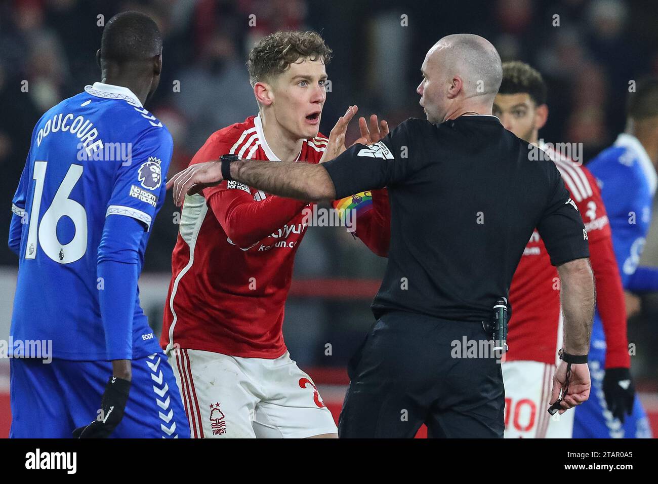 Nottingham, UK. 02nd Dec, 2023. Ryan Yates #22 of Nottingham Forest ...