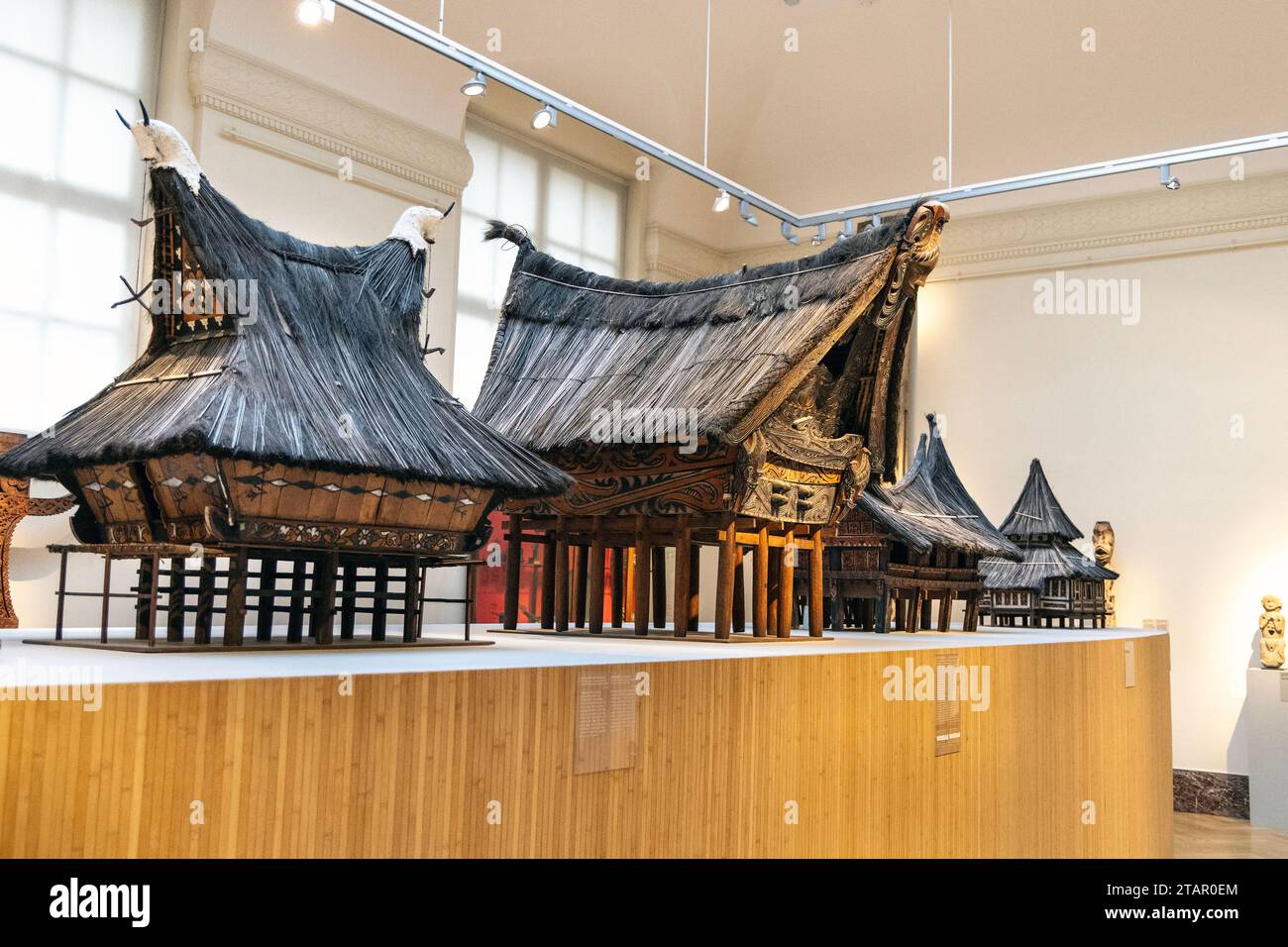 Miniature models of wooden Batak Houses typical for Batak People of ...