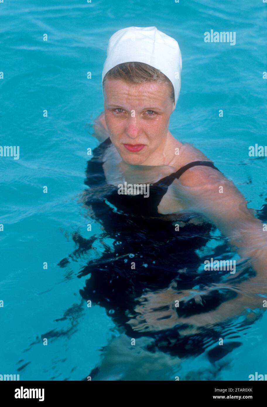 DAYTONA BEACH, FL - APRIL 8: American swimmer Mary Jane Sears poses for ...