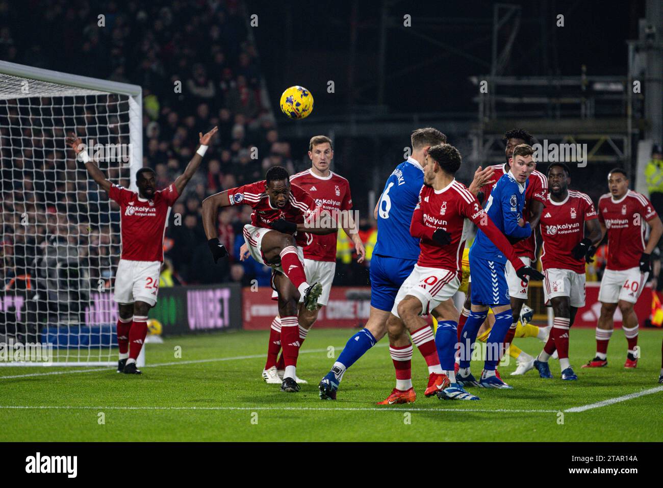 The City Ground, Nottingham, UK. 2nd Dec, 2023. Premier League Football ...