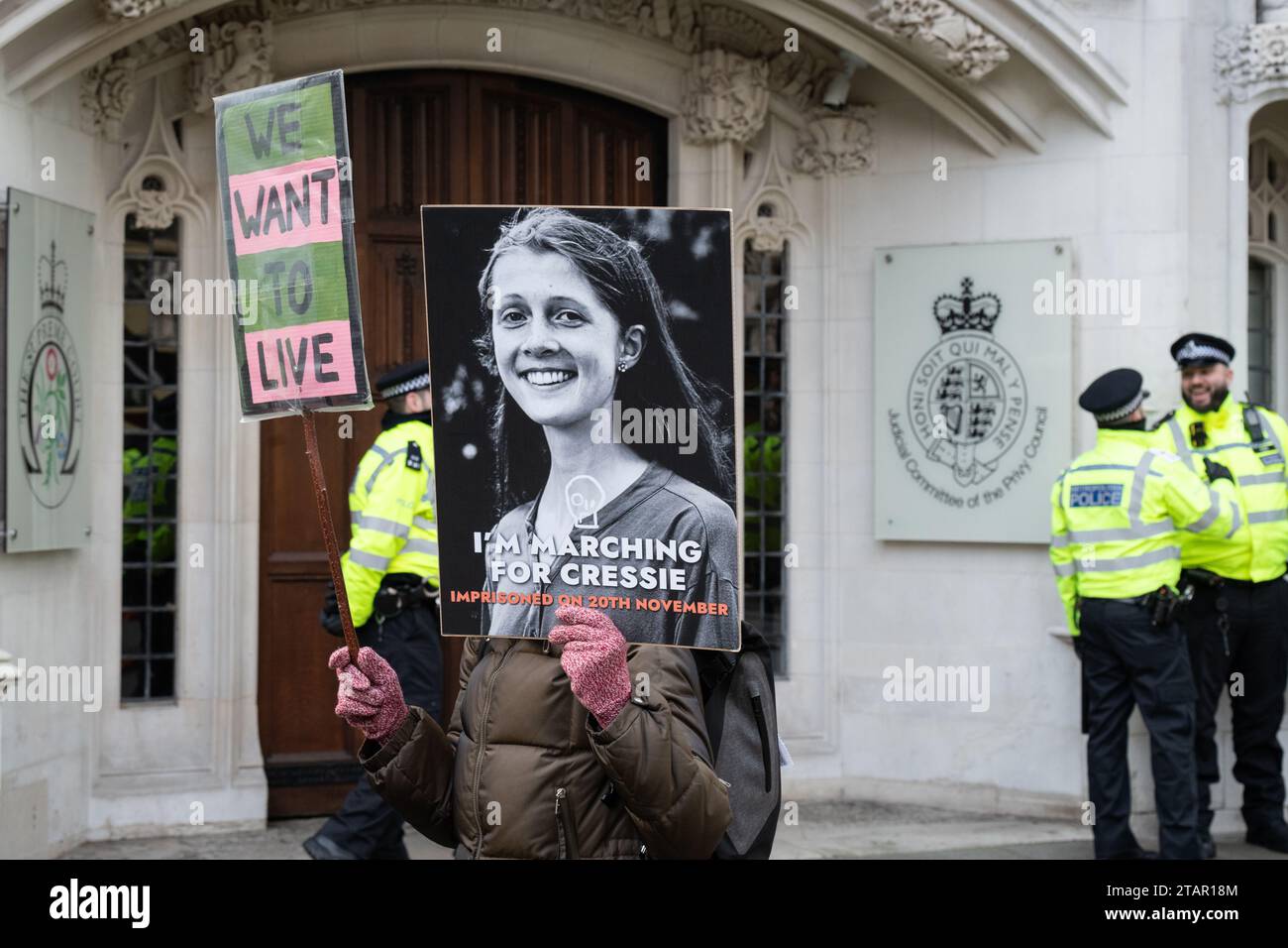 London, UK. 2 December, 2023. Climate activists from Just Stop Oil (JSO ...