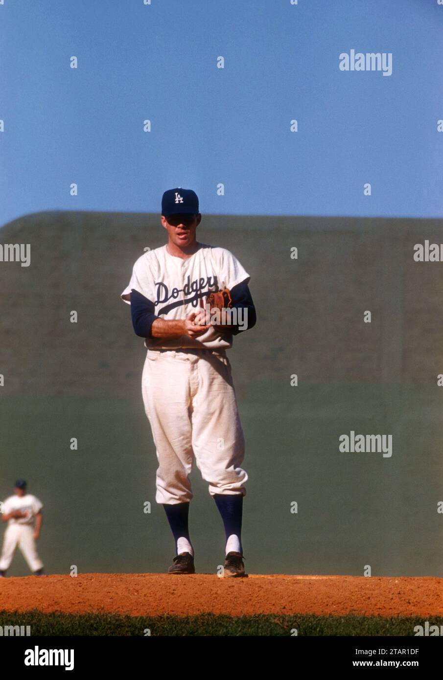 VERO BEACH, FL - MARCH, 1958: Pitcher Danny McDevitt #16 of the Los ...