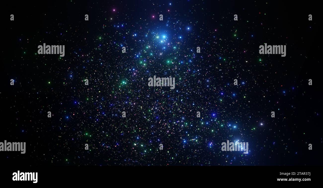 Galaxy Universe starry background with lots of glowing shining cosmic ...