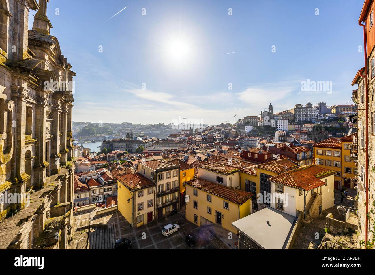 Great view of Porto or Oporto the second largest city in Portugal, the ...