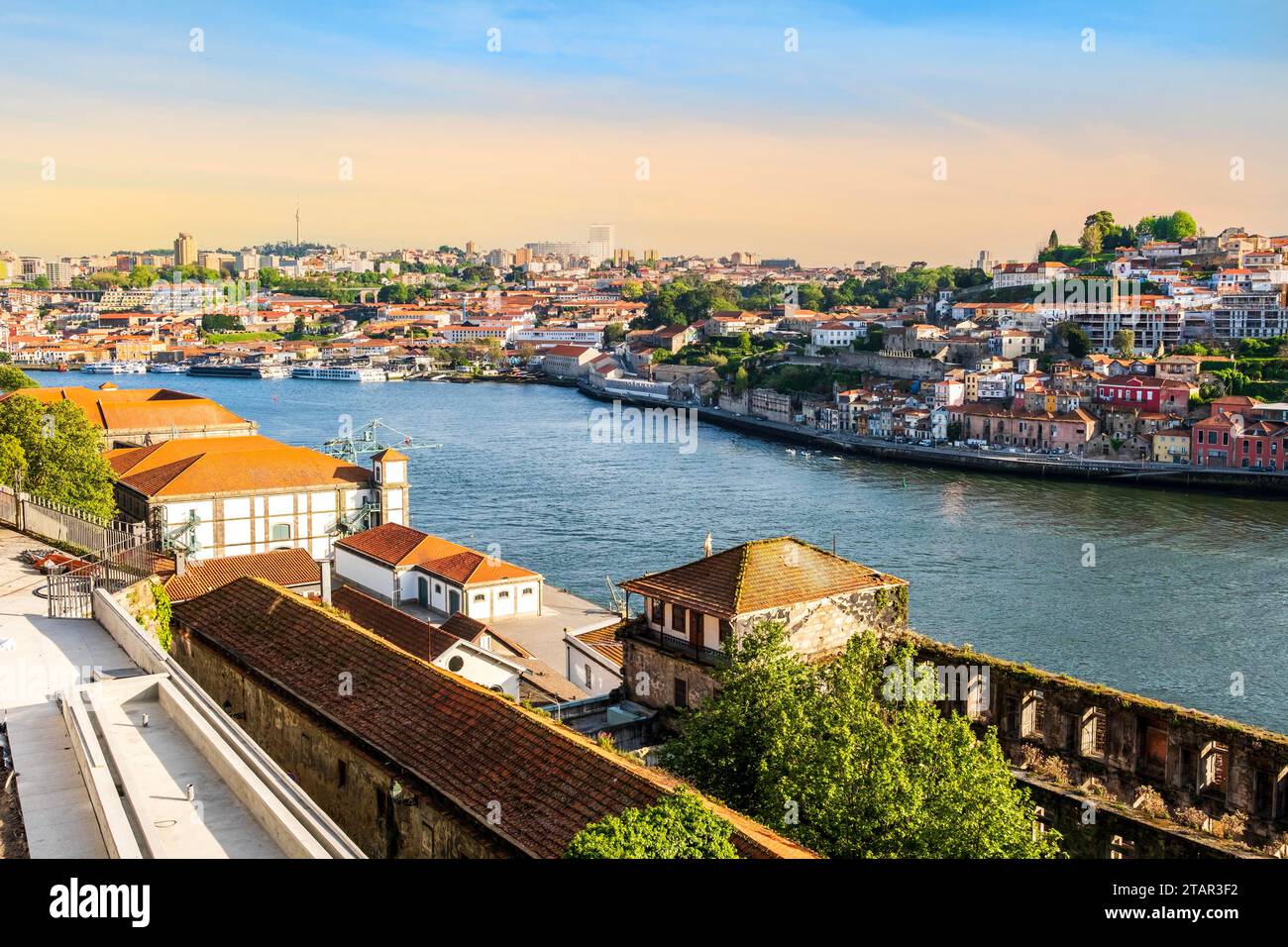 Great view of Porto or Oporto the second largest city in Portugal, the ...