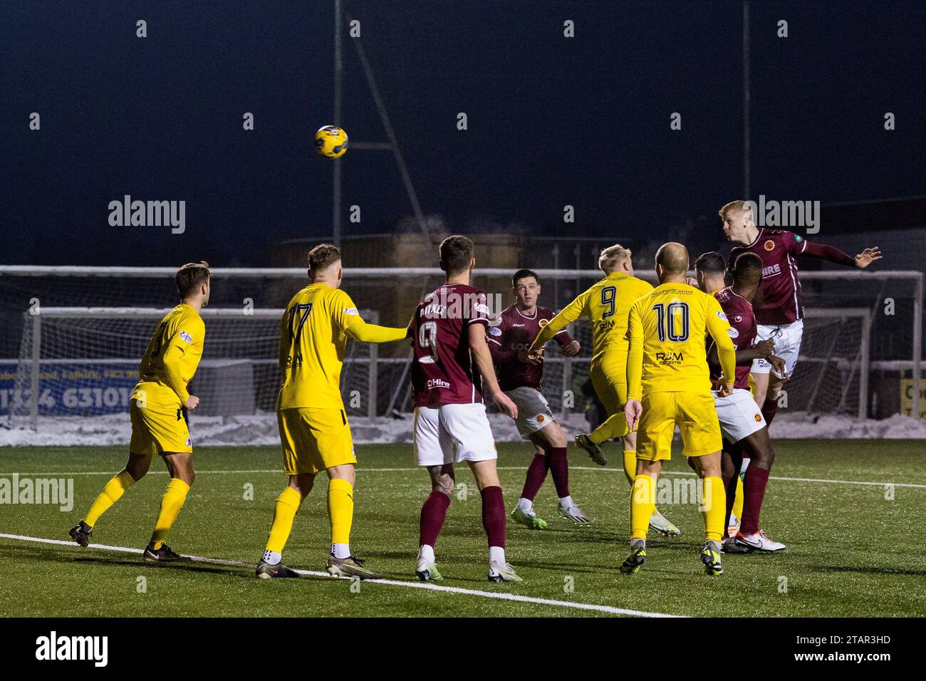 Stenhousemuir, Scotland. 02 December 2023. Nicky Jamieson (5 ...