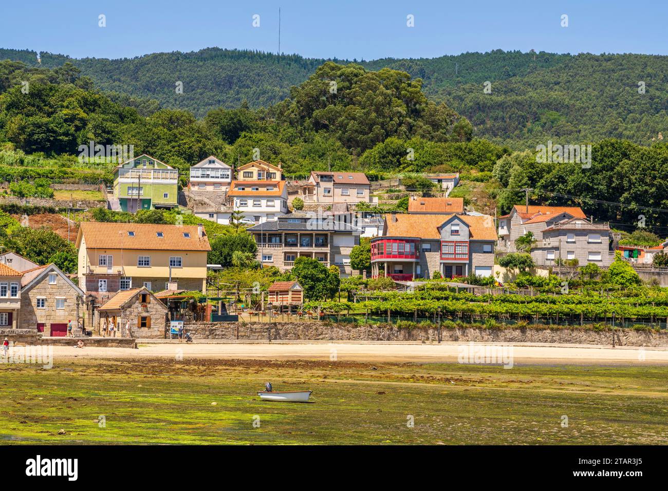 Beautiful old town by the sea Combarro, Spain, Galicia Stock Photo - Alamy
