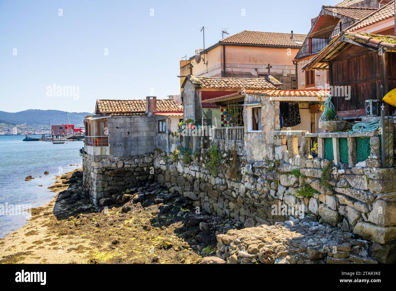 Beautiful old town by the sea Combarro, Spain, Galicia Stock Photo - Alamy