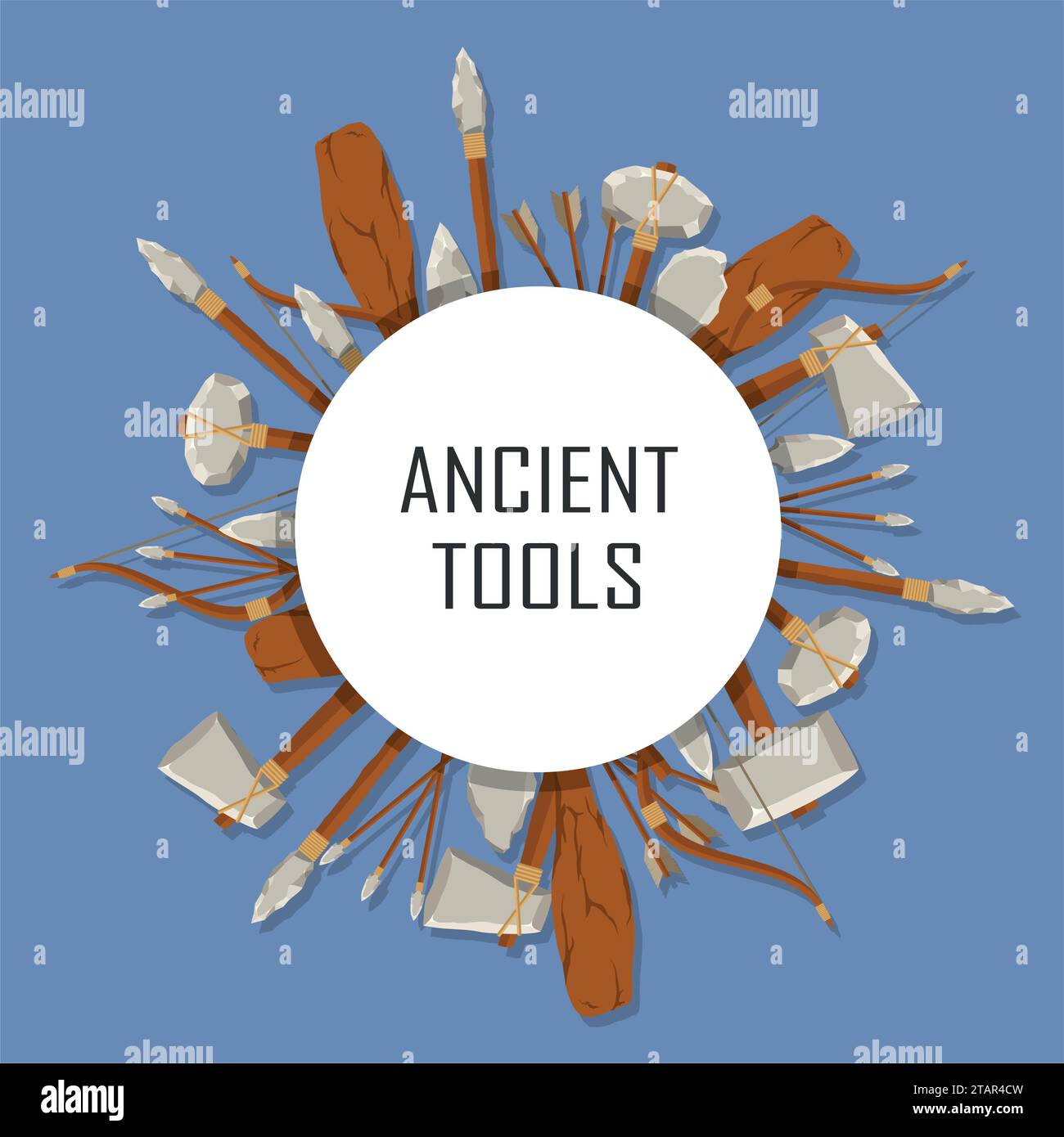 Stone age tools Stock Vector Images - Alamy