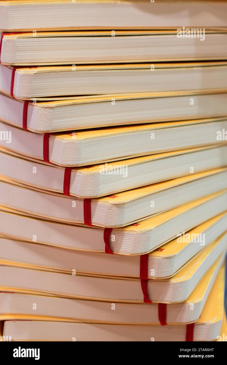 Stack of books stored as Education and business concept Stock Photo - Alamy