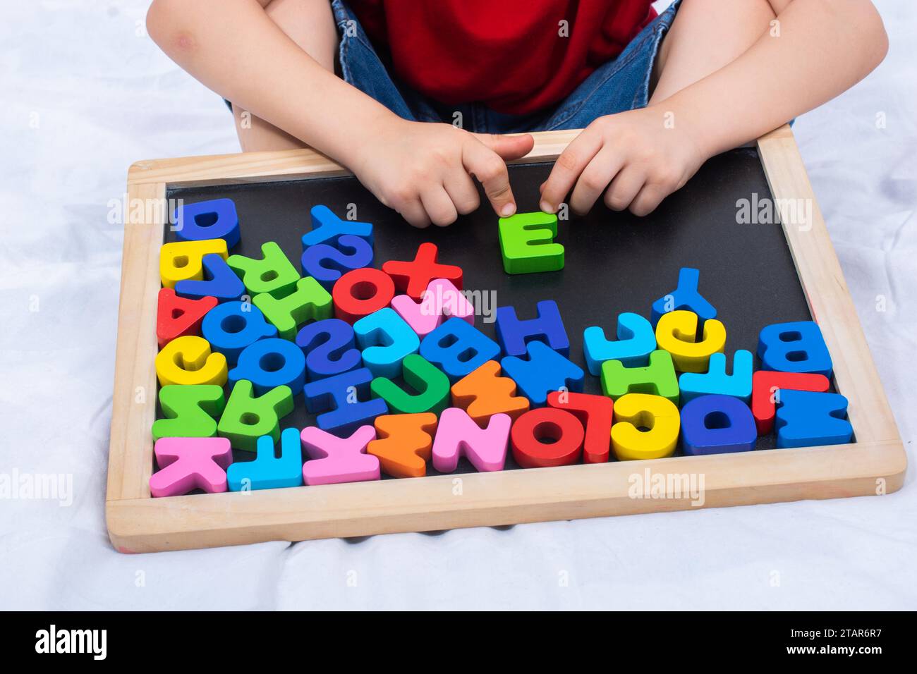 ABC alphabet cubes kindergarten education concept Stock Photo - Alamy