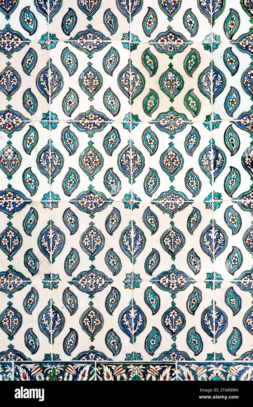 Beautiful ancient ottoman tiles Stock Photo - Alamy