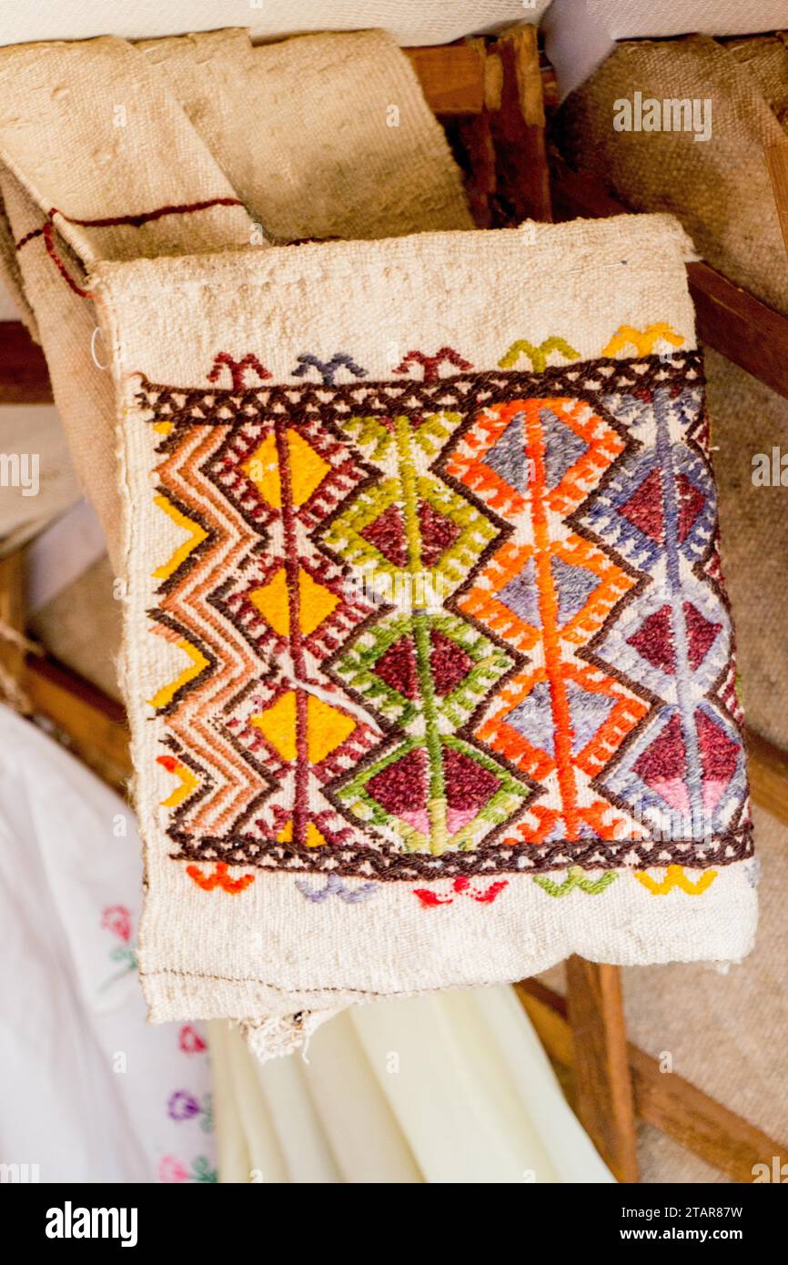 Old hand made carpet and rugs of traditional types Stock Photo - Alamy