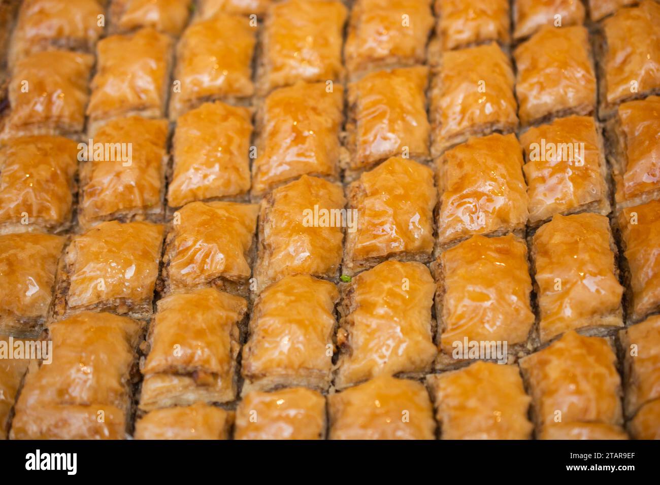Traditional Turkish dessert Baklava from Istanbul Turkey Stock Photo ...