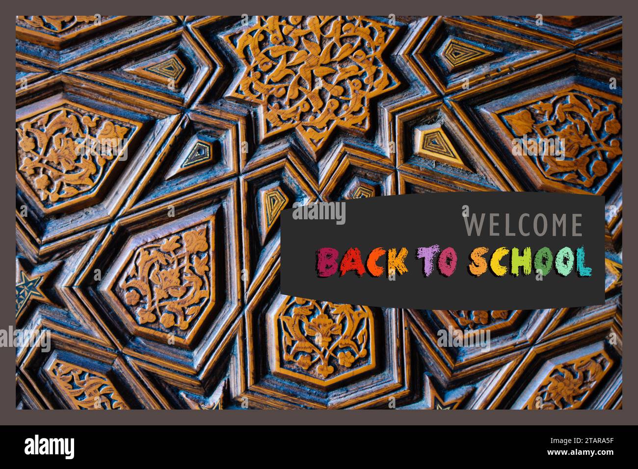 Back to school, education background for invitation, promotion poster ...