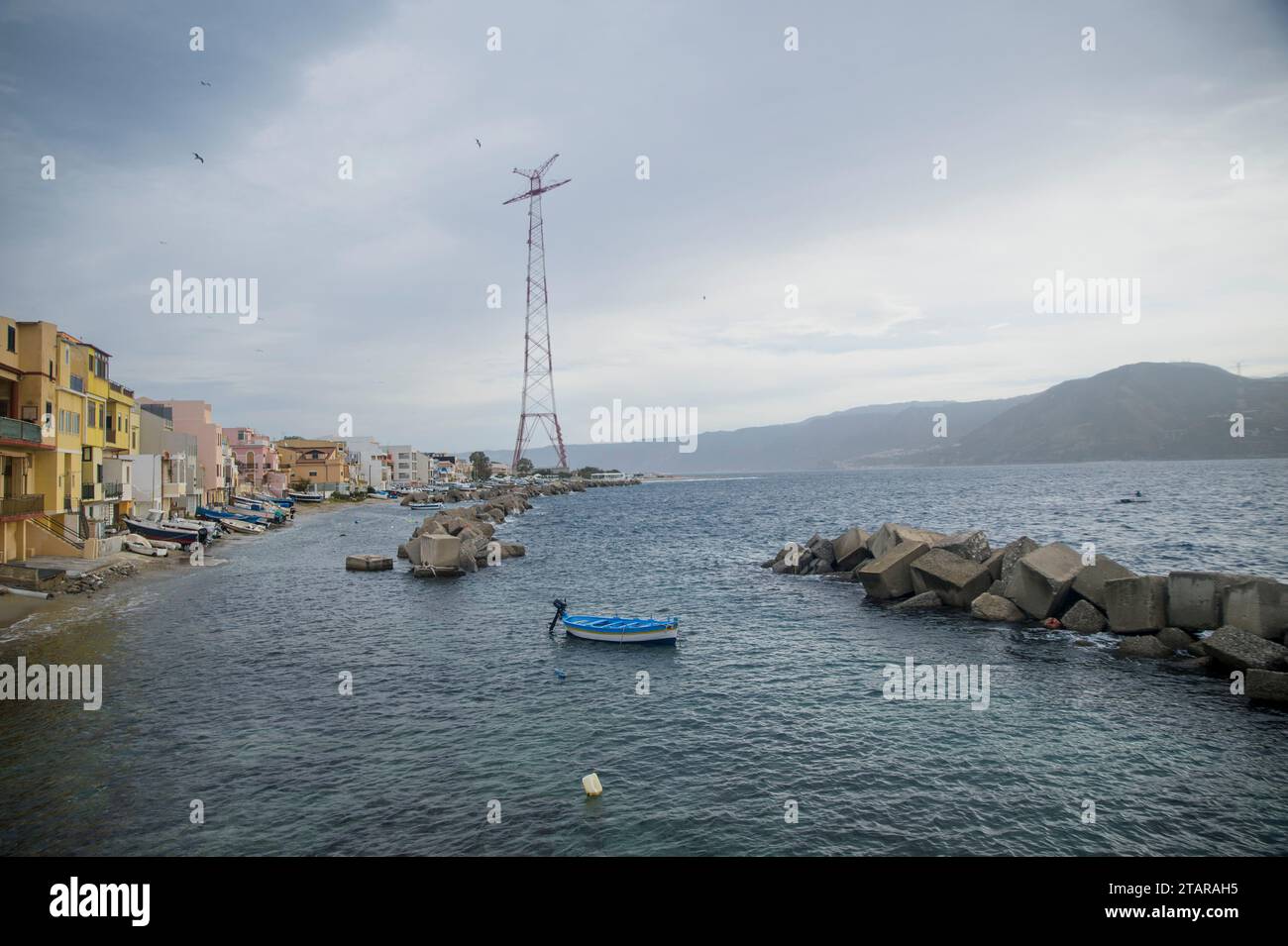 Messina, Italy. 2nd Dec, 2023. The Pillar of Capo Peloro and the ...