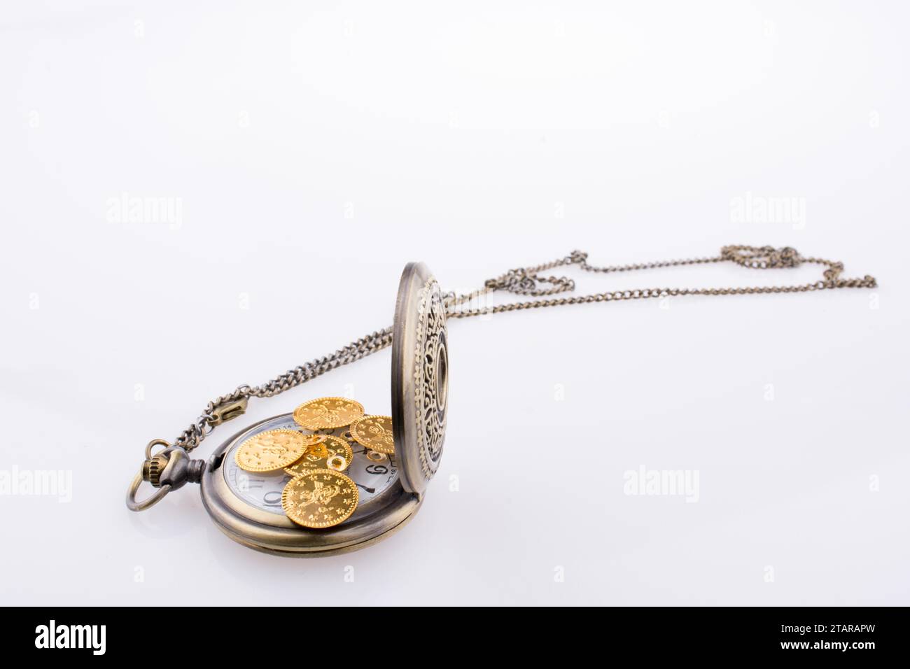 Money on pocket watch hi-res stock photography and images - Alamy