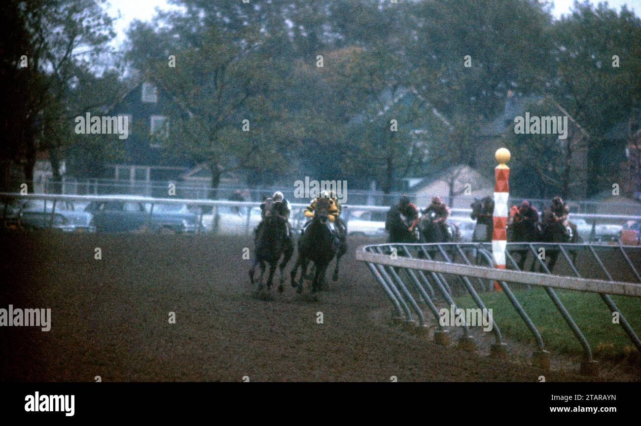 NEW YORK, NY - OCTOBER 1: Jockey Eddie Arcaro aboard Sword Dancer #9 ...