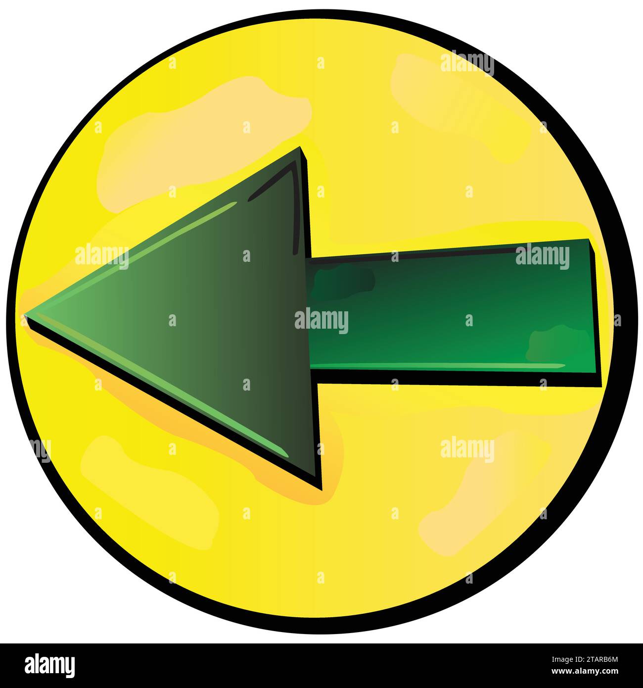 Green arrow in bubble pointing left; green arrow indincating free ...