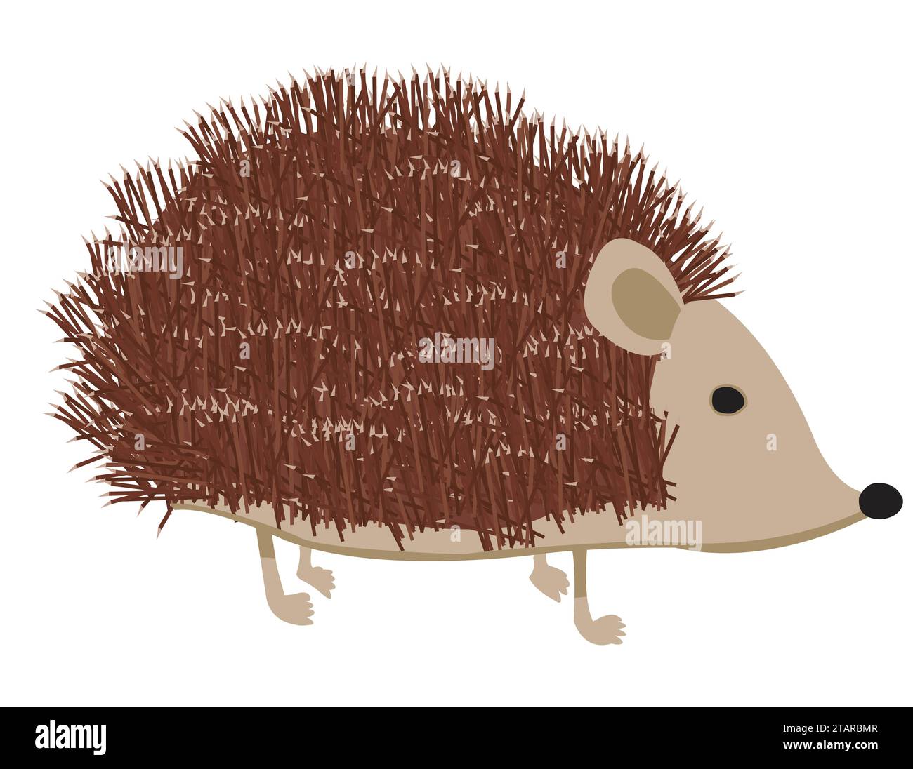 Hedgehog design with many spikes; animal with sharp spikes; friendly ...