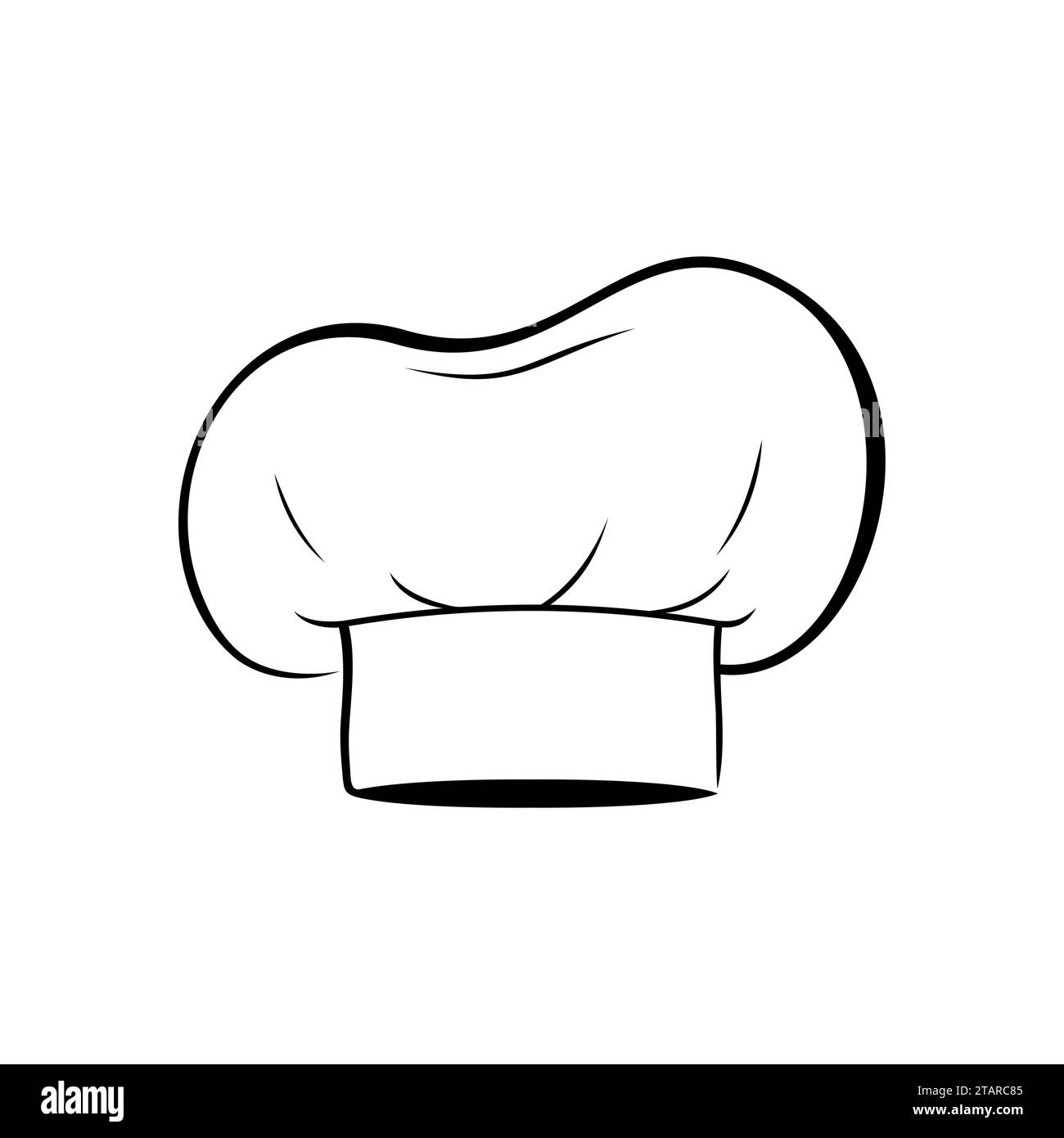Chef hat isolated on white background. Clothing cook Vector ...