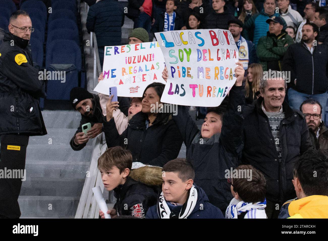 Santiago bernabeu fans hi-res stock photography and images - Alamy