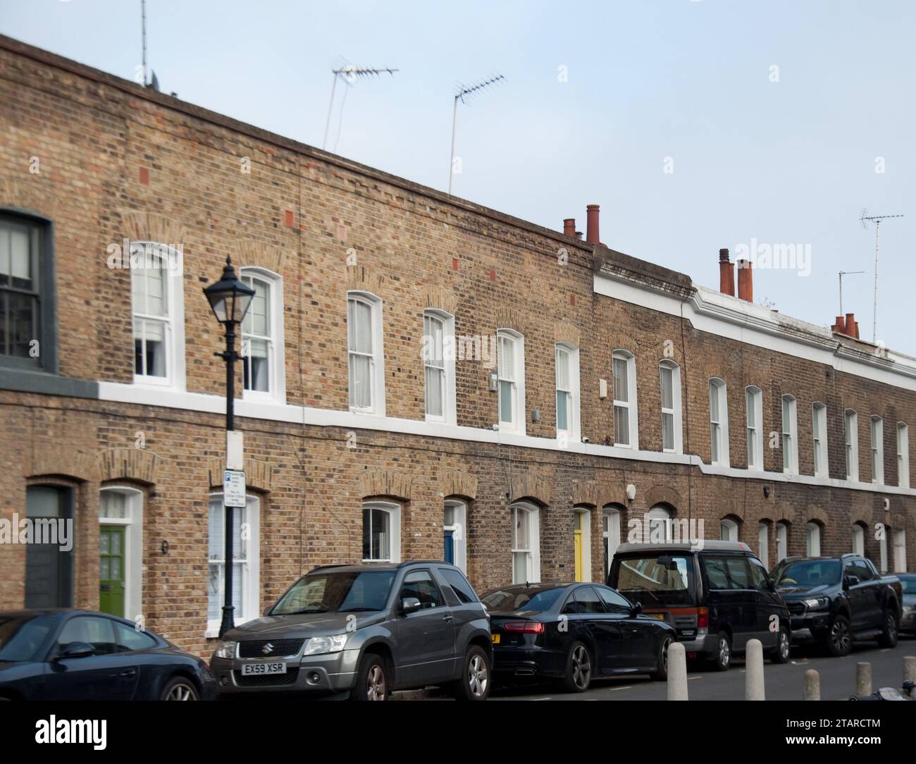 Houses around Jesus Green, Bethnal Green, Tower Hamlets, London, UK ...