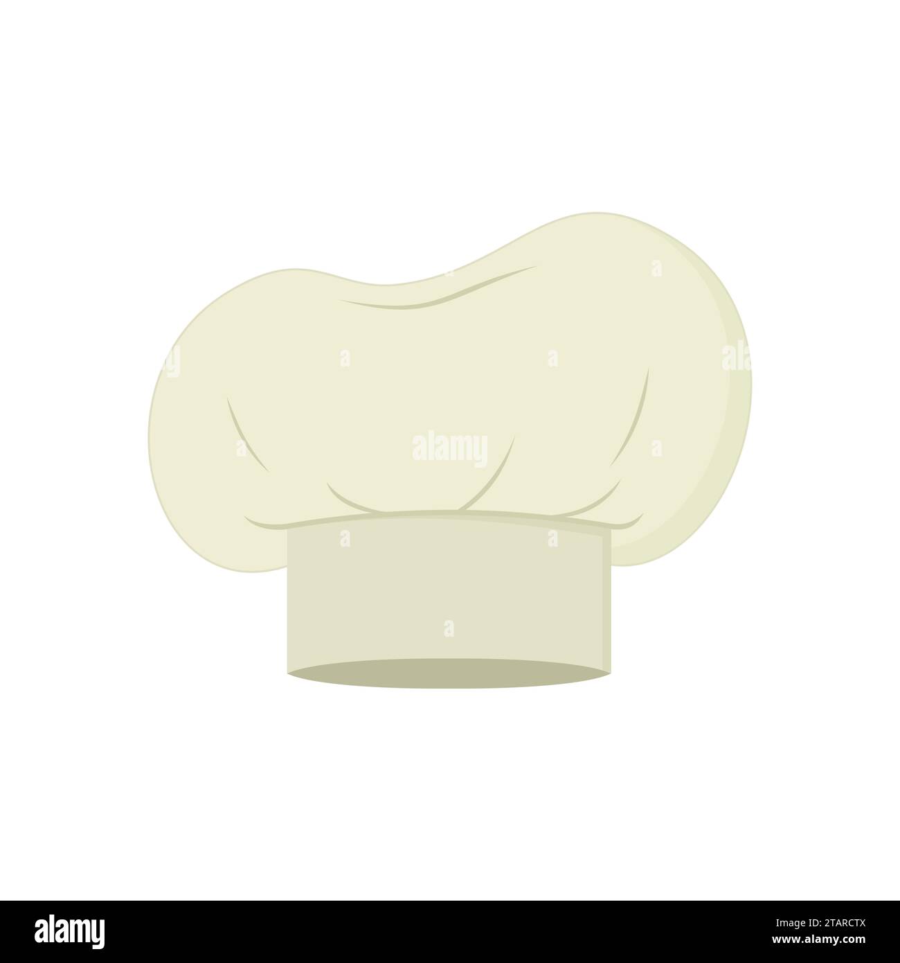 Chef hat isolated on white background. Clothing cook in flat style ...