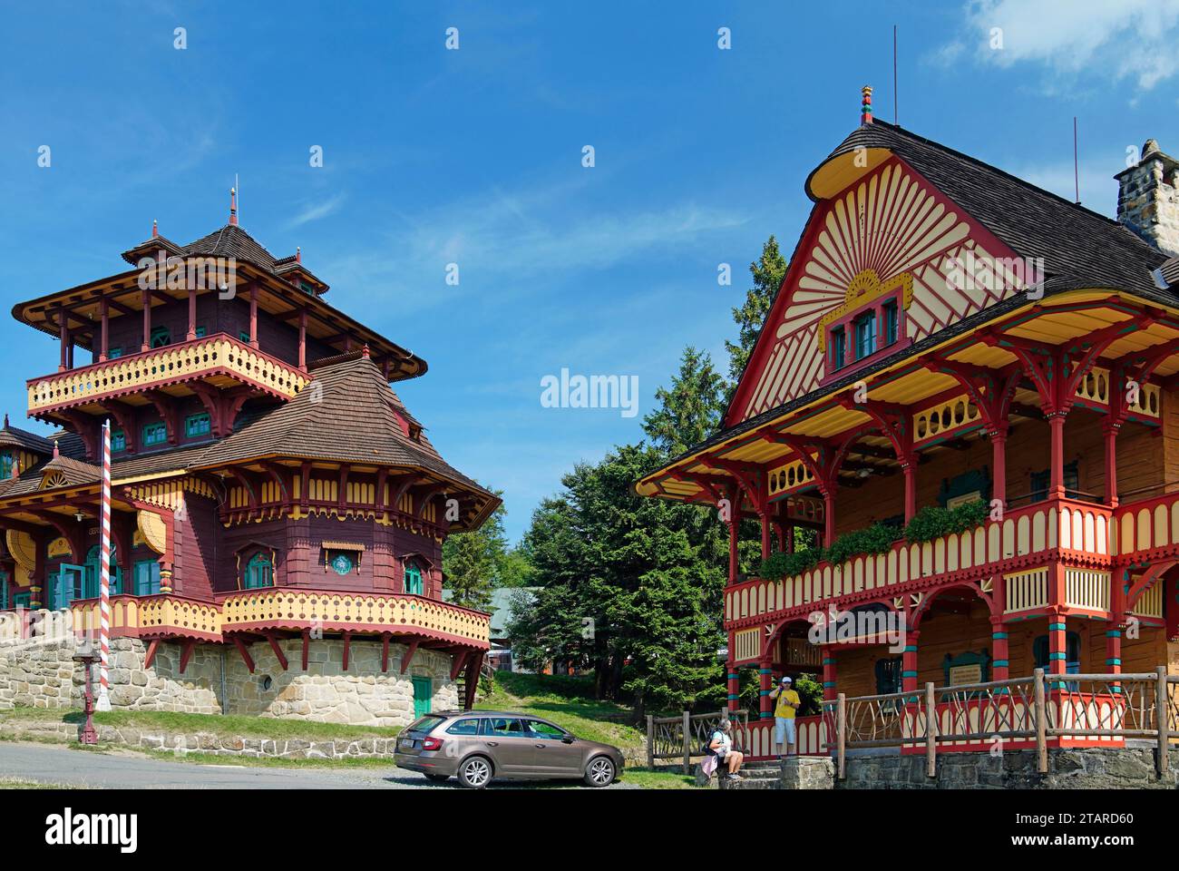 Knebel, cottage Libusin and Mamenka, Pustevny, architect Jurkovic ...