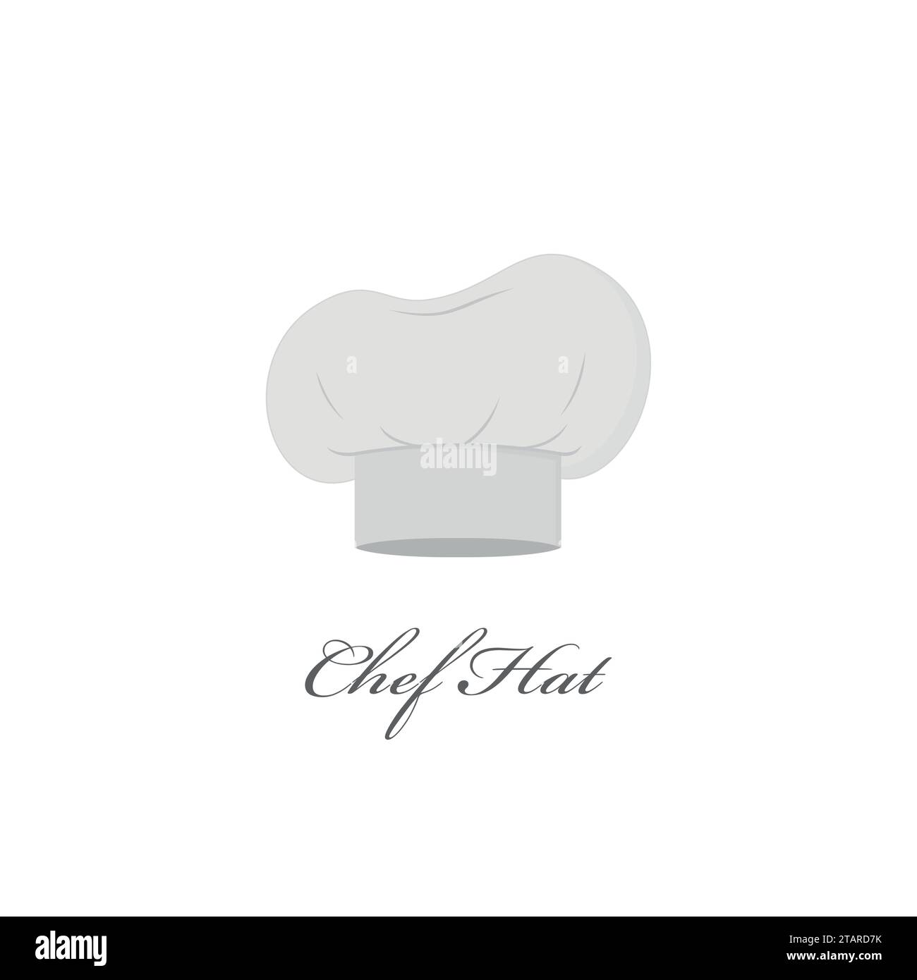 Chef hat isolated on white background. Clothing cook in flat style ...