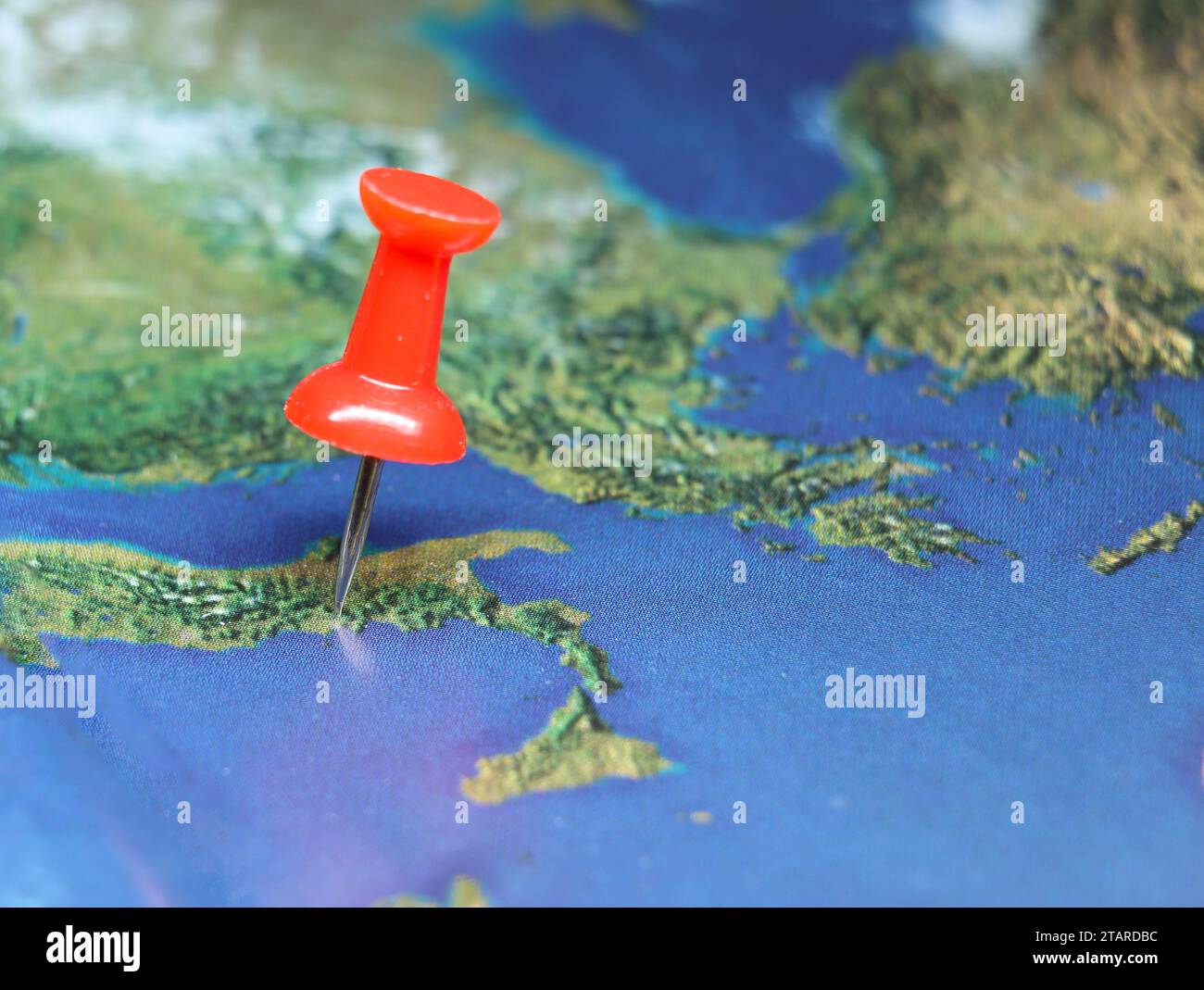 Italy pin on map Stock Photo - Alamy