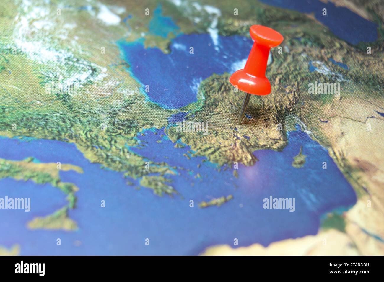 Turkey pin on map Stock Photo - Alamy