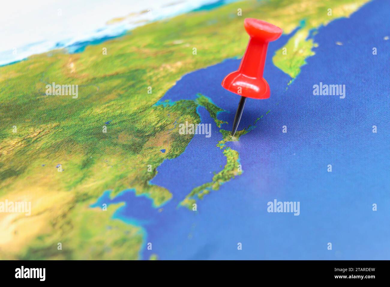 Hokkaidó, Japan pin on map Stock Photo - Alamy