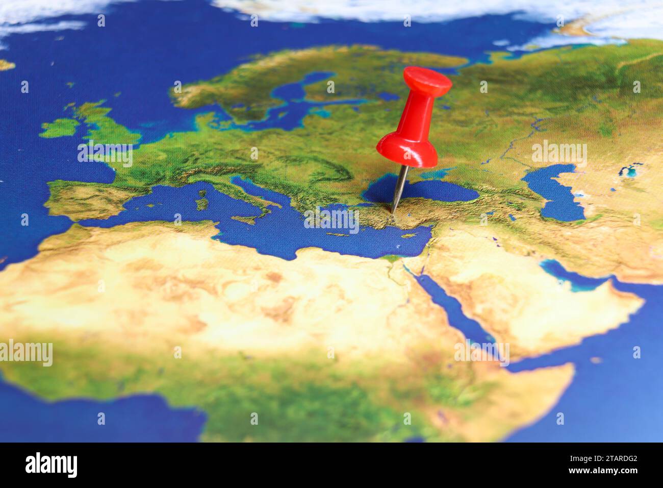 Turkey pin on map Stock Photo - Alamy