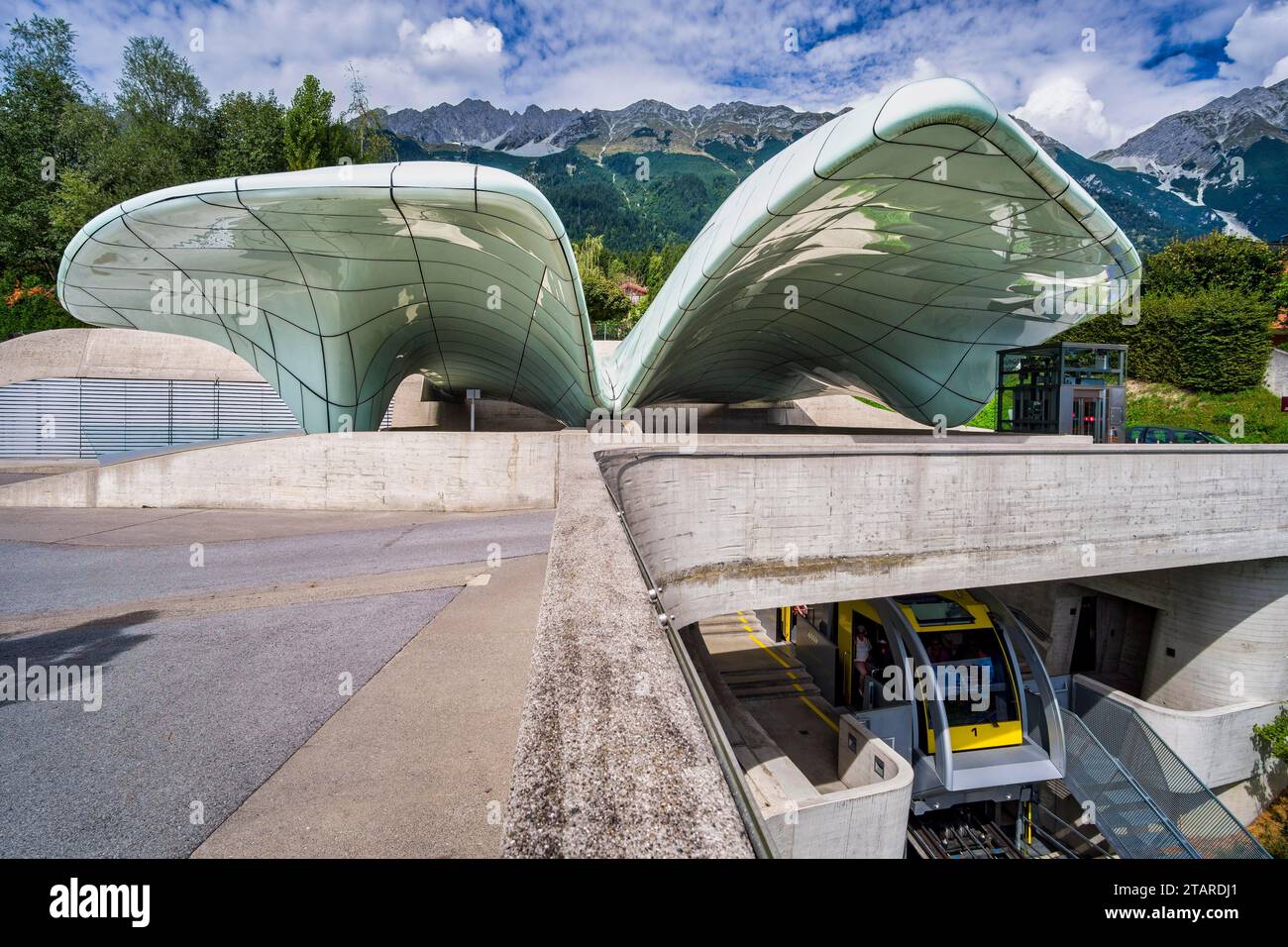 Hungerburgbahn mountain station, Innsbruck, Tyrol, Austria Stock Photo ...