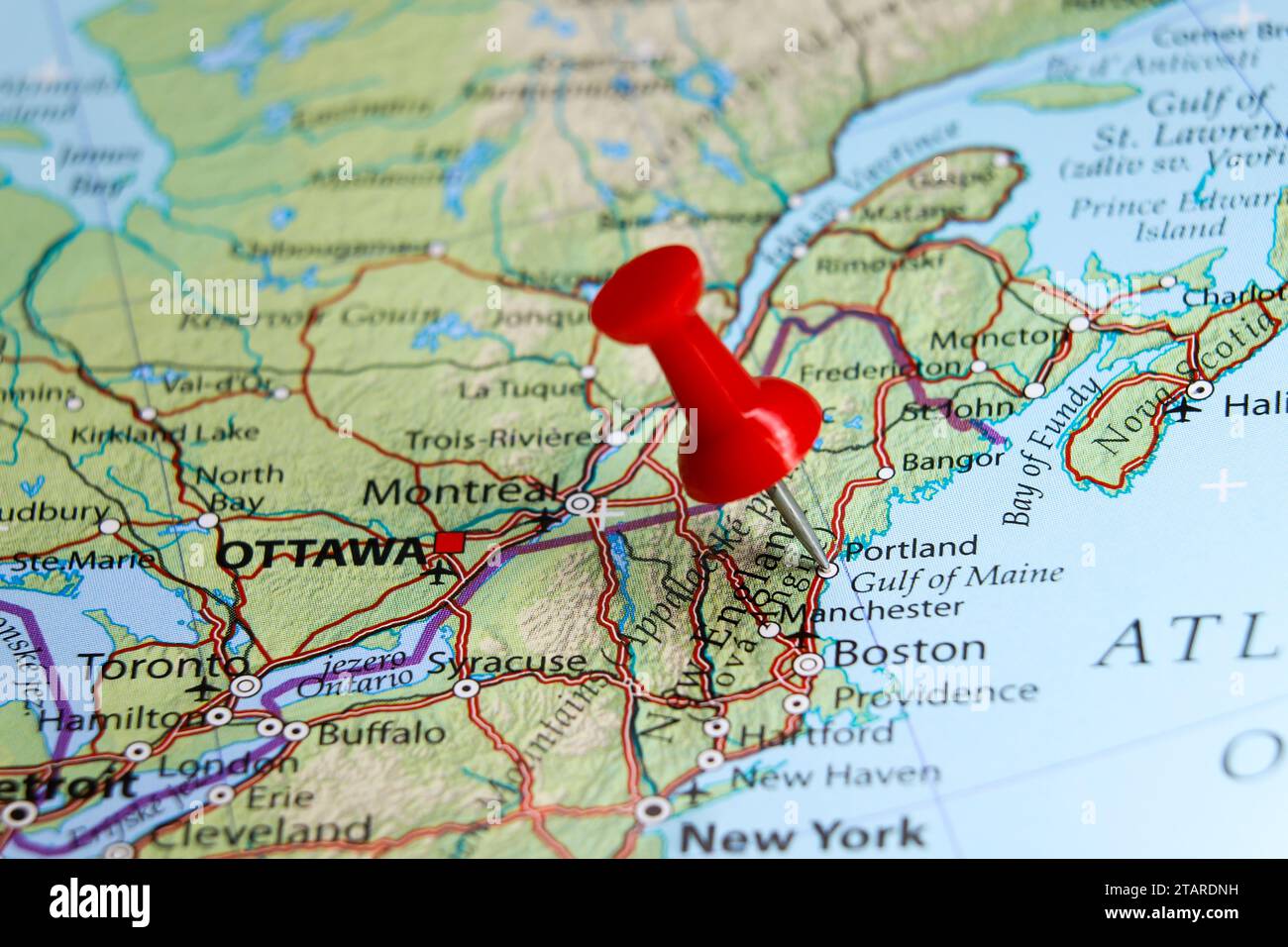 Map of south portland hi-res stock photography and images - Alamy