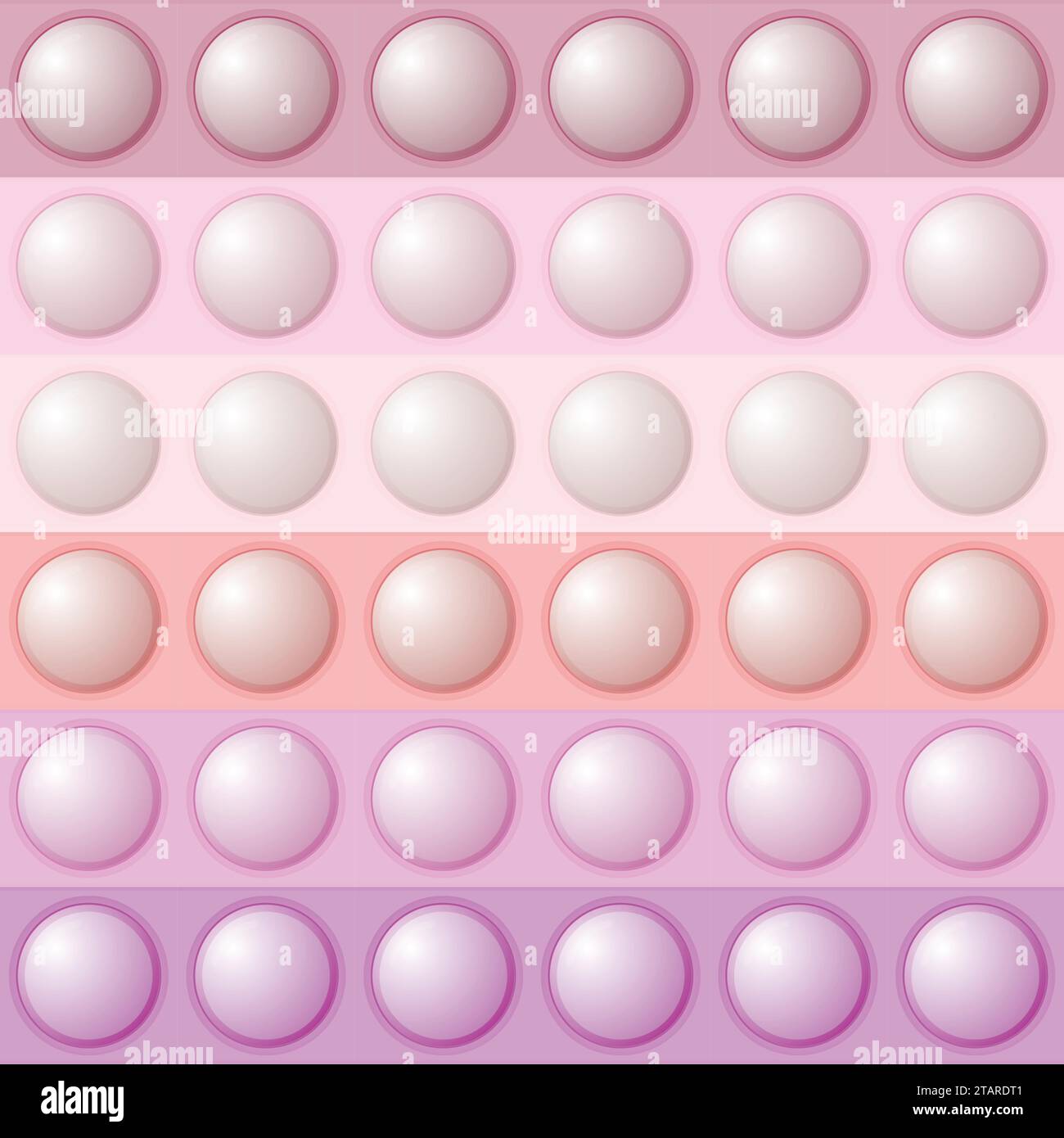 Seamless pattern with trendy game pop it, simple dimple. Rainbow fidget ...