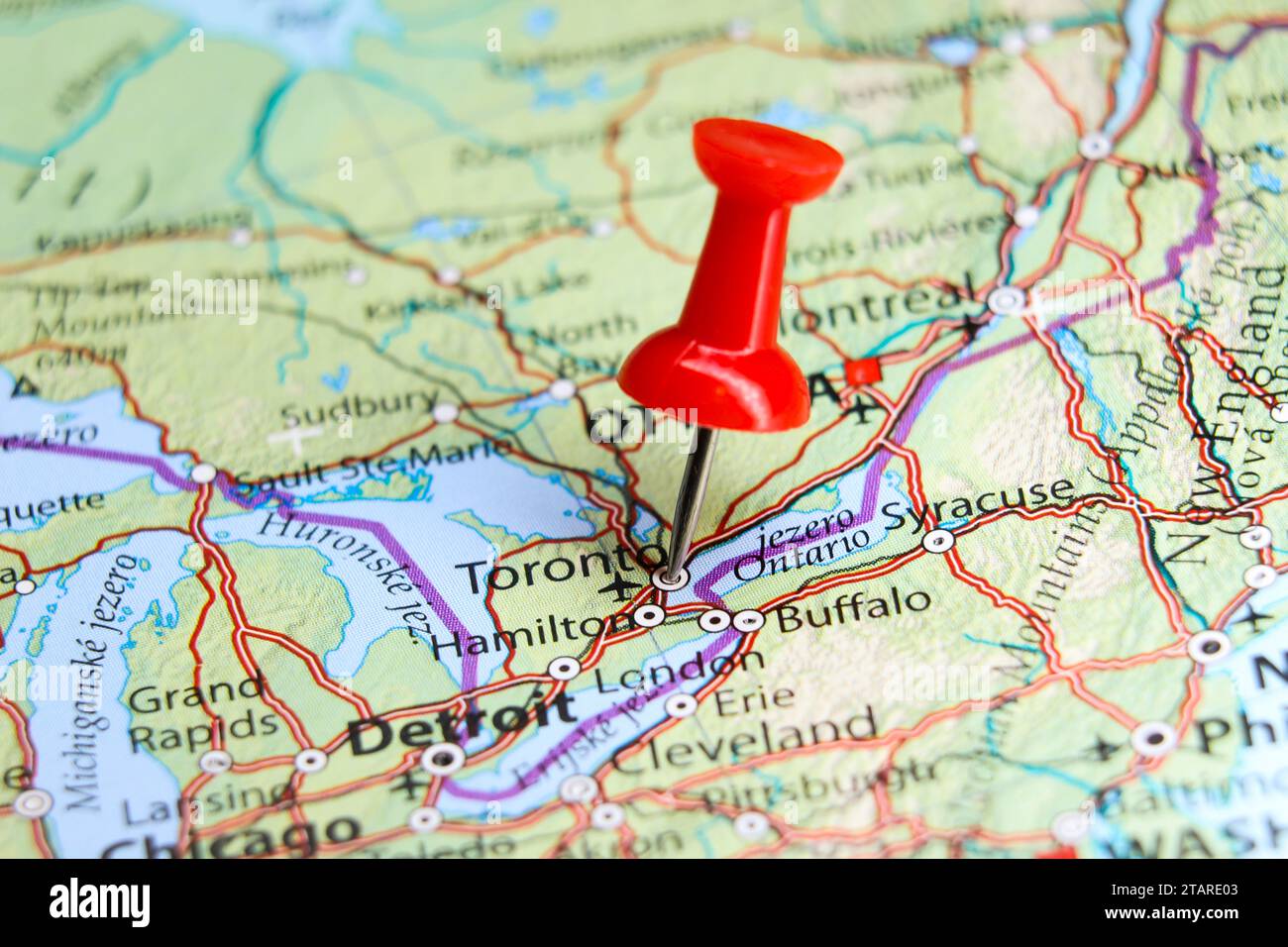 Toronto map the village hi-res stock photography and images - Alamy