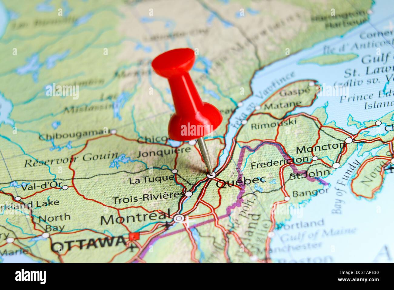 Political map of quebec hi-res stock photography and images - Alamy