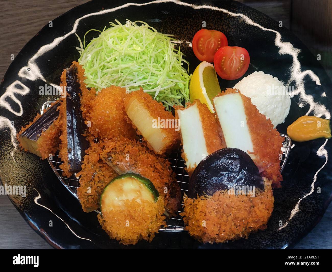 Vegetable Katsu plate, Japanese food, Immermannstrasse, Japanese ...